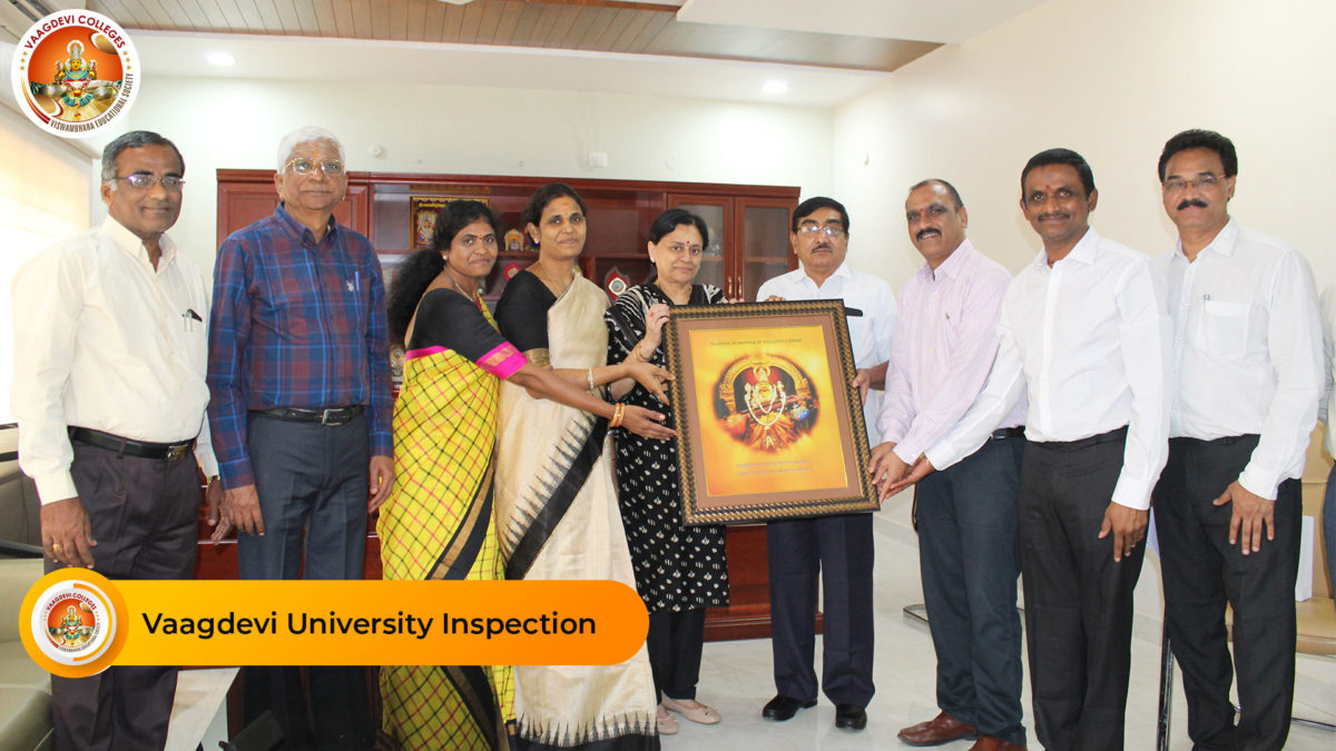 VAAGDEVI UNIVERSITY INSPECTION | Vaagdevi Engineering College